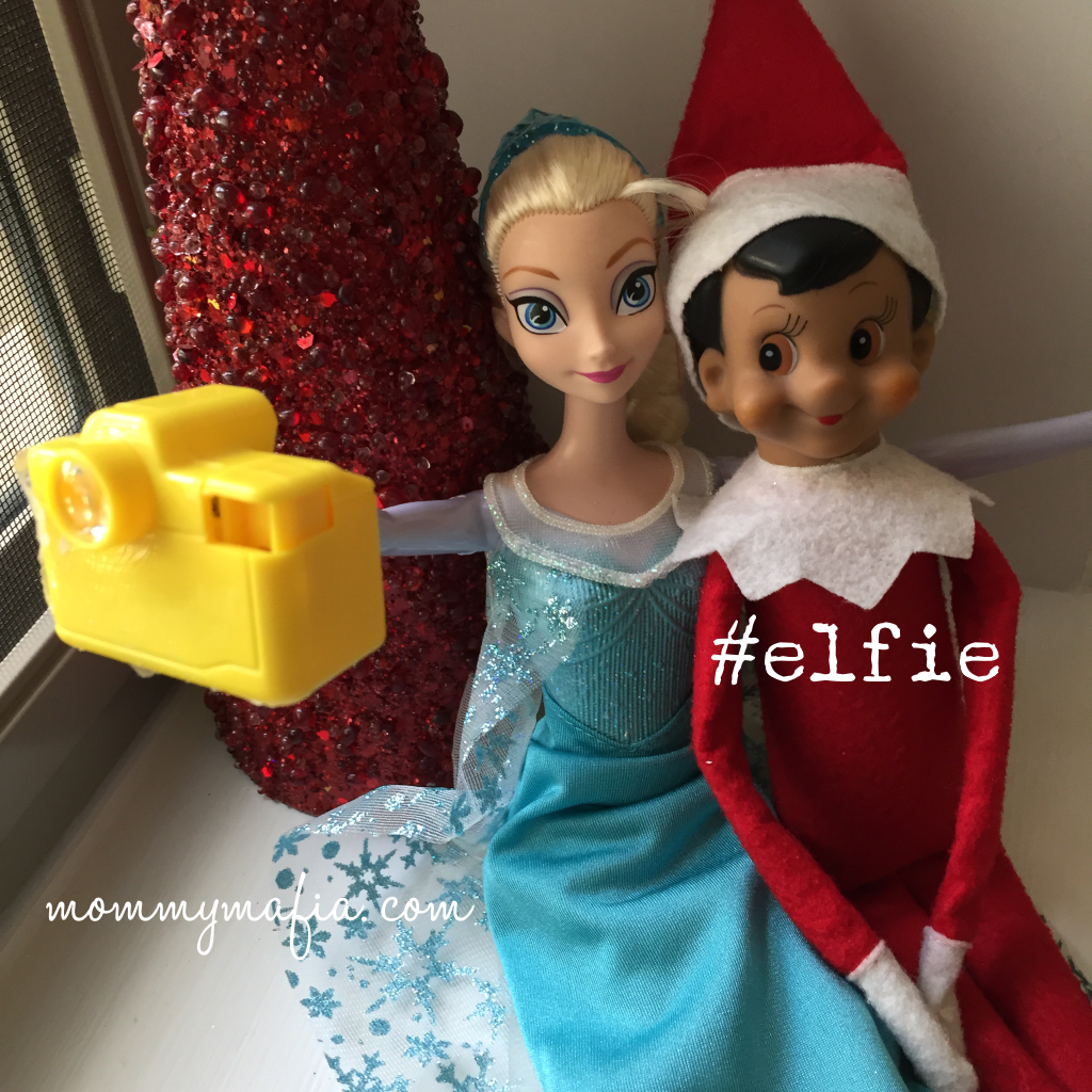 Elf On The Shelf Takes a #Selfie With Elsa - Mommy Mafia