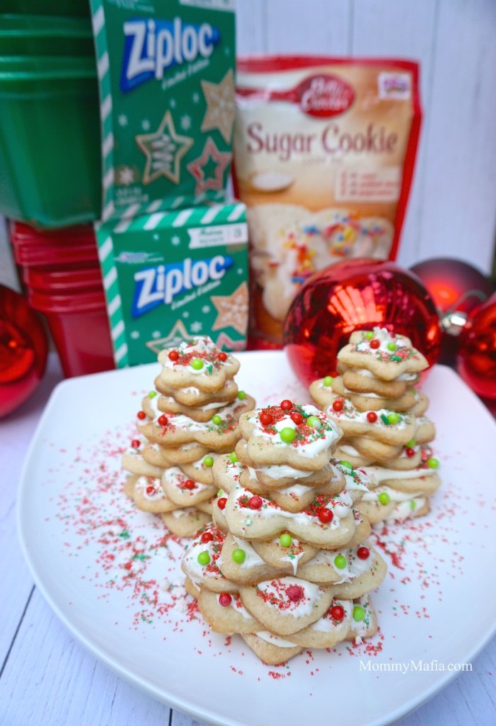 Easy Christmas Tree Stack Cookies - Mommy Mafia