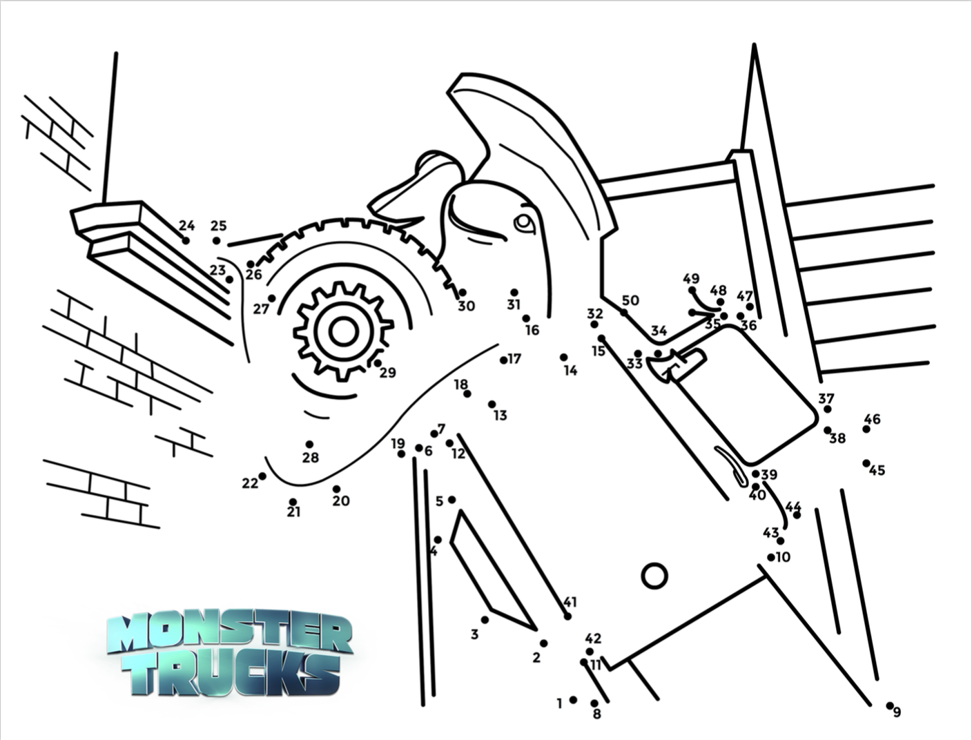 Free Monster Trucks Coloring Pages & Activity Sheets - Mommy Mafia