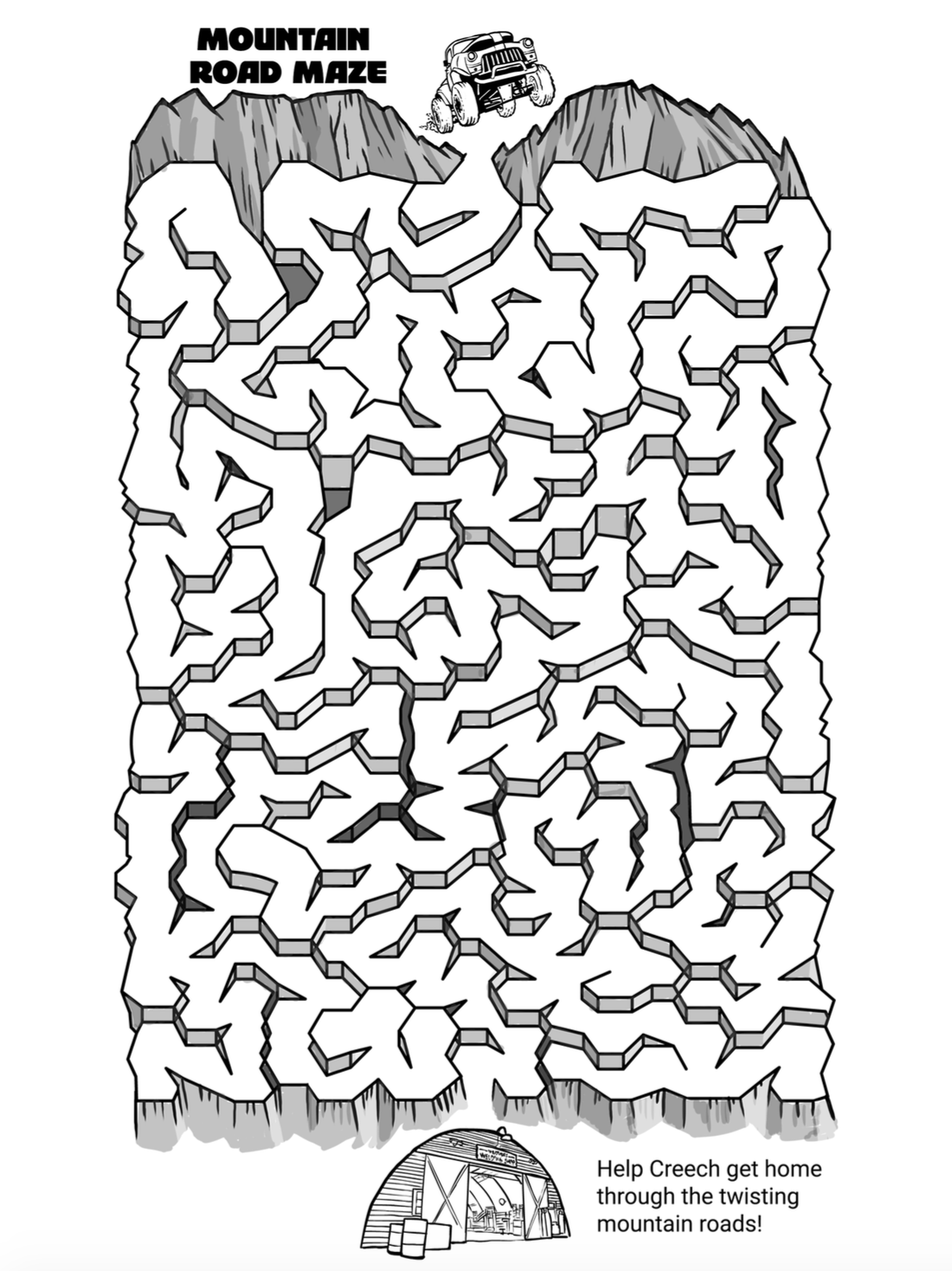 Free Monster Trucks Coloring Pages & Activity Sheets - Mommy Mafia